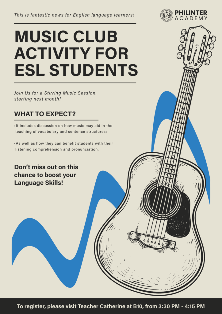Reading and Music Clubs Opening Next Month - Philinter Academy